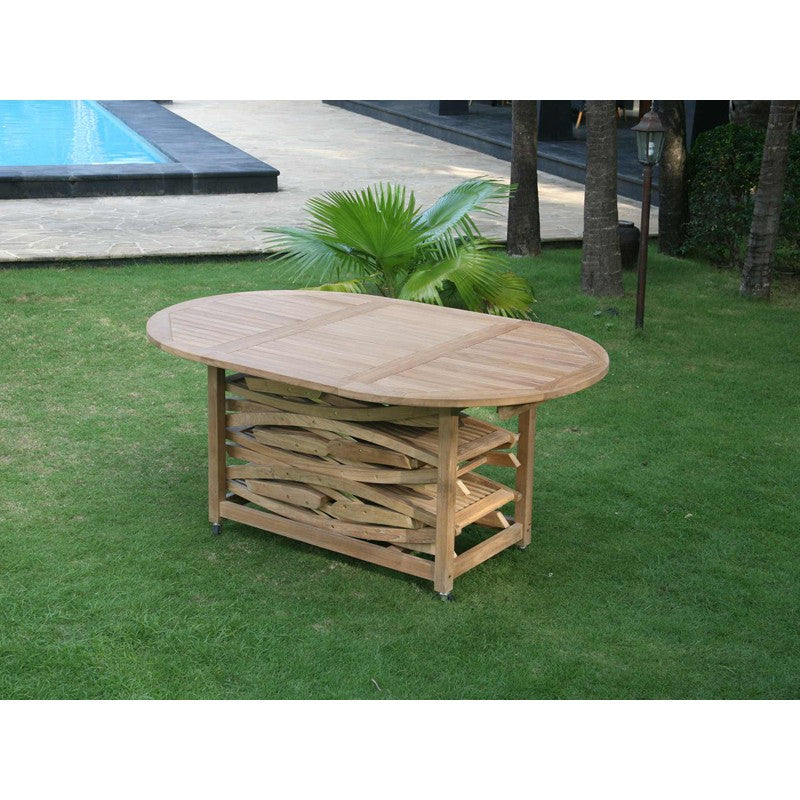 OVAL GATELEG TABLE 72" X 48" – iSEKKO OUTDOOR FURNITURE